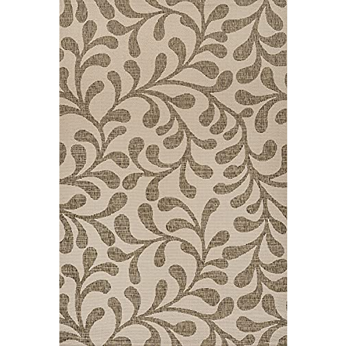 JONATHAN Y SMB117A-3 Vine All Over Indoor Outdoor Area-Rug Bohemian Coastal Easy-Cleaning Bedroom Kitchen Backyard Patio Non Shedding, 3 X 5, Brown/Beige