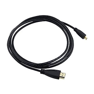 Synergy Digital HDMI Cable Compatible With Nikon COOLPIX B500 Digital Camera AV / HDMI Cable 5 Foot High Definition Micro HDMI (Type D) To HDMI (Type A) Cable