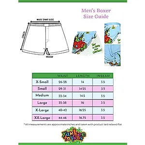 Dr. Seuss How The Grinch Stole Christmas Men's Button Fly Boxer Shorts (Small, Blue)