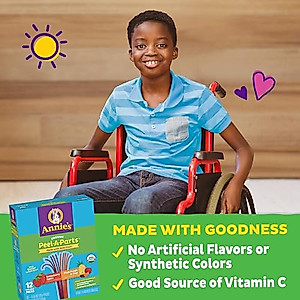 Annie's Organic Fruit Peel-A-Parts Fruit Snacks, Strawberry and Fruit Punch, 12 packs, 6.7 oz.