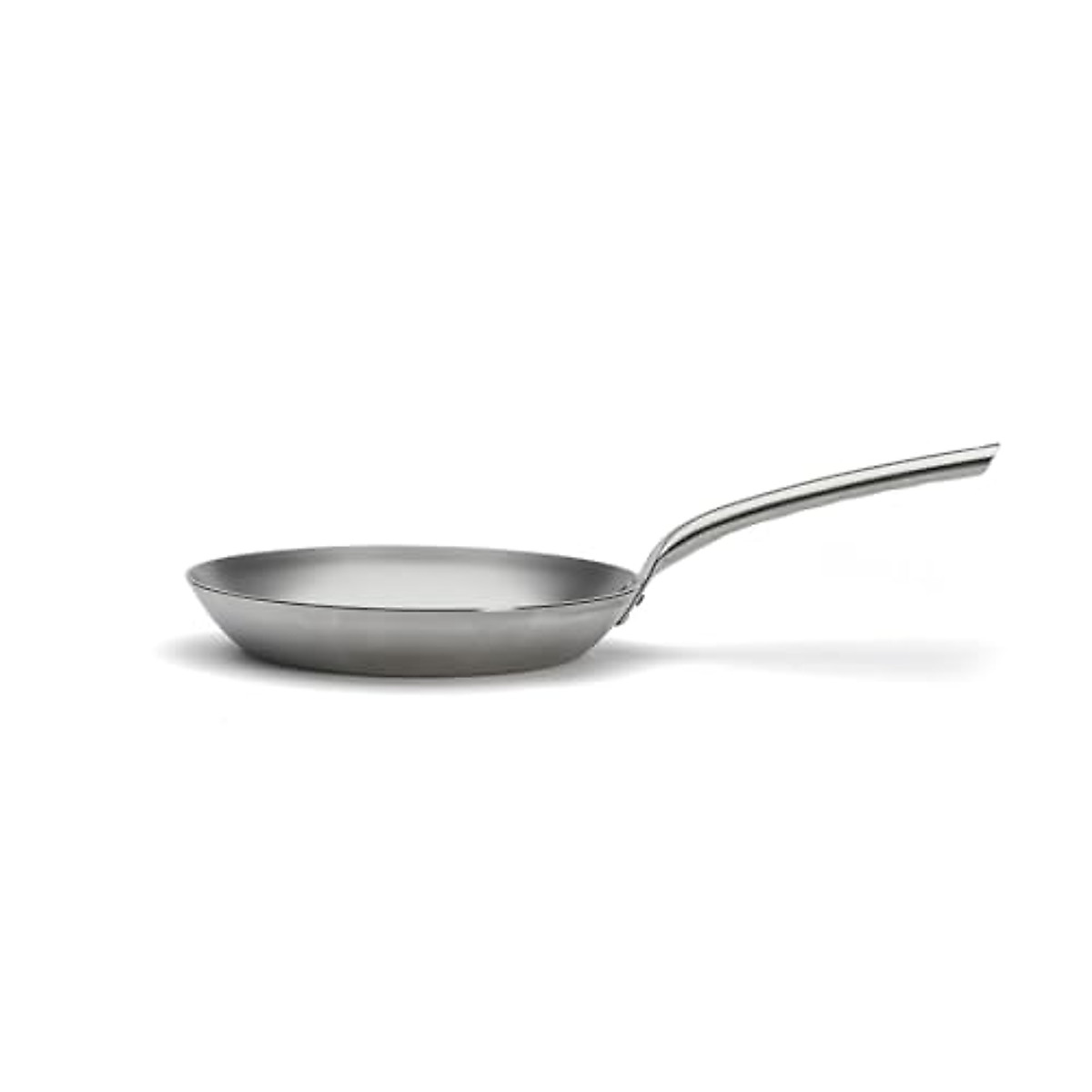 De Buyer 5130.28 Carbone Plus Round Frying Pan with Stainless Steel Cold Handle, 28 cm Diameter