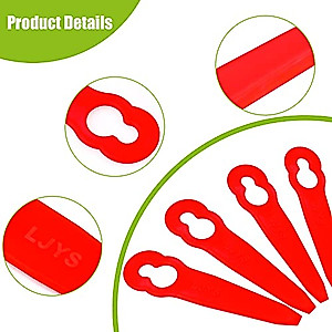 Odashen 40pcs Replacement Plastic Blades Accessories for STIHL Polycut 2-2 FSA 45 Lawnmower Trimmer Grass Mowing Nylon Blades Garden Lawn Cutter
