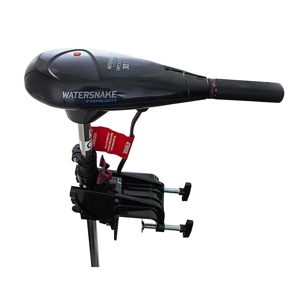 Watersnake Tracer Transom Mount Trolling Freshwater Motor (30-Pound Thrust, 30-Inch Shaft, 12-Volt)