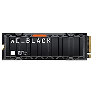 WD_BLACK 2TB SN850X NVMe Internal Gaming SSD Solid State Drive with Heatsink - Works with Playstation 5, Gen4 PCIe, M.2 2280, Up to 7,300 MB/s - WDS200T2XHE