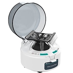 Mini Centrifuge Machine 4000RPM 0.2ml/1.5ml/2ml with 2-in1 Rotor Portable Lab Equipment Microcentrifuge Machine