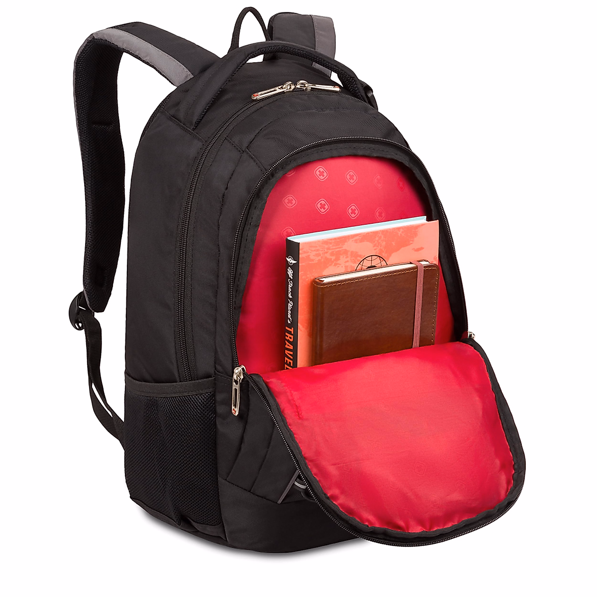 SwissGear 1186 Bungee Backpack, Black/Grey, 17-Inch