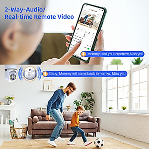 2PCS Upgrade 10x Hybrid Zoom Bul B Camera, 2MP PTZ Wireless Security Camera Outdoor Dual Lens Dome Surveillance Camera 2.4G WiFi Security Camera, Auto Tracking, Color Night Vision, 2-Way Audio