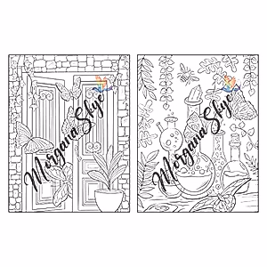 Butterflies Adult Coloring Book: Beautiful Butterfly Designs with Lovely Flowers, Cute Animals and Relaxing Nature Scenes for Stress Relief and Relaxation