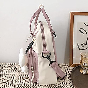 Fozehlad Kawaii Backpack for Teen Girls Kawaii School Backpack Cute Aesthetic Student Bookbags with Cute Pin Accessories