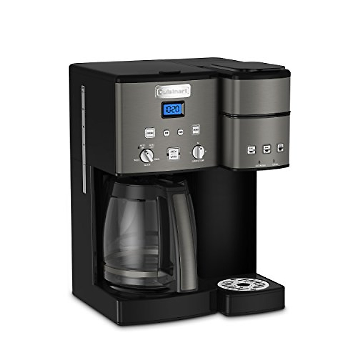 Cuisinart SS-15BKSP1 Coffee Center 12-Cup Coffeemaker and Single-Serve Brewer with 3-Serving Sizes: 6oz, 10oz and 12oz, Black/Stainless Steel