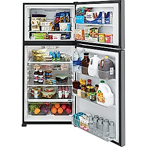 Frigidaire FFHT2045VS 30" Freestanding Top Freezer Refrigerator with 20 cu. ft. Total Capacity, 5.4 cu. ft. Freezer Capacity, Crisper Drawer, ADA Compliant, Energy Star Certified, in Stainless Steel