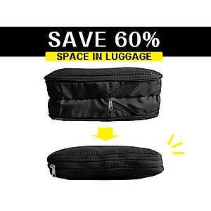 MTK Compression Packing Cubes for Suitcases,Travel packing cubes,Separate Compartments,Lightweight Luggage Suitcase Organizer Bags,Packing Organizers as Travel Accessories,4Set