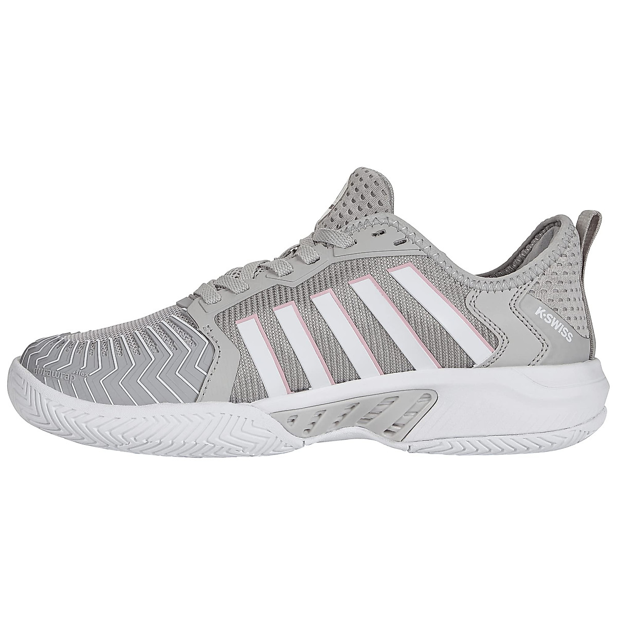 K-Swiss Women's Pickleball Supreme Shoe, Vapor Blue/White/Coral Blush, 7 M