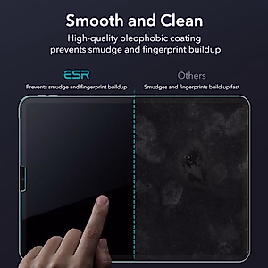 ESR 2 Pack Screen Protector for iPad Air 5th/4th Generation(2022/2020), iPad Pro 11 Inch (2022/2021/2020/2018) Screen Protector, Tempered Glass Film with Easy Application Tray, Anti-Scratch, HD