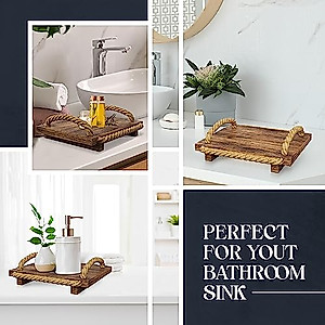 Unique America Wood Stand & Small Wooden Pedestal Stand, Wood Risers for Decor, Wooden Riser,Wood Risers for Display, Wooden Stand, Wood Pedestal Stand, Footed Tray, Soap Stand,Rectangle Wood Riser