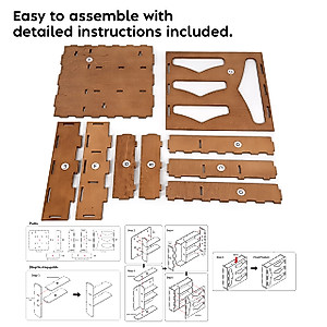 Decozion Ziplock Bag Storage Organizer - Food Kitchen Drawer Zip Lock Container Sandwich Bag, Plastic Baggie Dispenser for & Cabinet