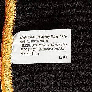 Outset 76254 Professional High Temperature Grill Glove, X, Large/Extra-Large, Black