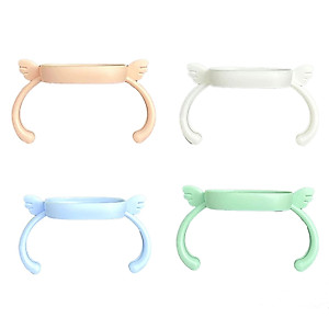 Milk Bottle Handle Baby Bottle Square Handle Feeding Bottle Handles for Hegen Glass Bottles Easy Grip for Baby Infant Feeding Bottle Handle