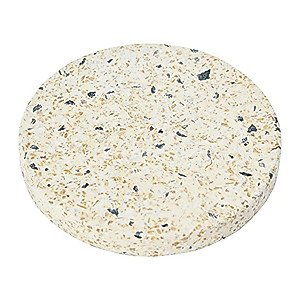 Main + Mesa Round Terrazzo Coasters, Eggshell, Set of 4