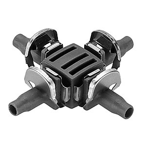 Gardena 1334/8334-U 4 Way Coupling 3/16-Inch - Micro Drip System