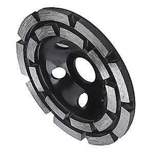 Grinding Wheel, Grinder Disc Diamond Grinder Wheel Wet Dry Dual Use for Stone Concrete (Diameter 115mm)