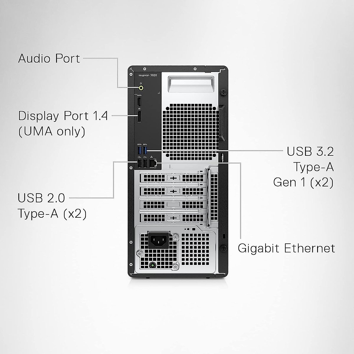 Dell Inspiron 3020 Desktop PC Computer Tower 2023 | 13th Gen Intel Core i7-13700F, 16GB DDR4 RAM, 1TB NVMe M.2 PCIe SSD + 1TB HDD, NVIDIA GeForce GTX 1660 Super 6GB GPU, Windows 11 Home
