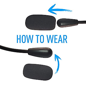 AKSONMN 10 Pack Mini Foam Windscreen for Headset Microphone - High Density Mic Covers for Protection of Lavalier Microphones