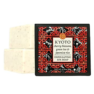 Greenwich Bay Destination Exfoliating Spa Soaps 7 Piece Set of 6.35 Ounce Bars - Travel to London, Kyoto, Tahiti, Paris, Fiji, Morocco, and Sicily without leaving your home!