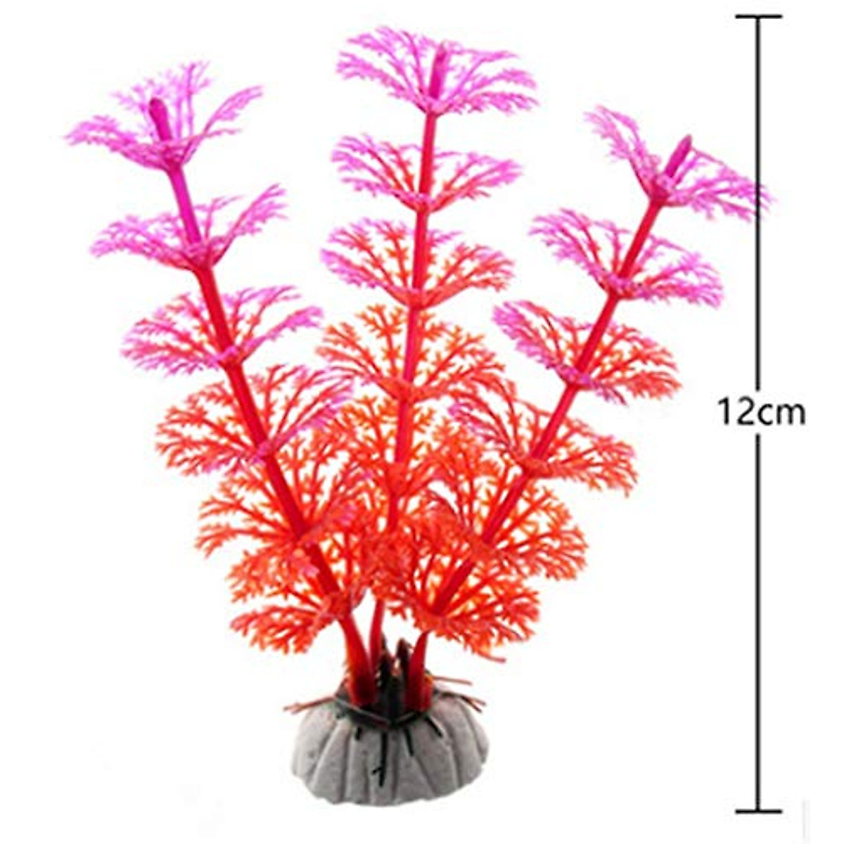 10Pcs Artificial Aquarium Plants, Small Size 2 to 4.5 inch Approximate Height Fish Tank Decorations Home Décor Plastic