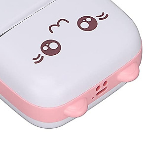 Liccx Pocket Printer, Mini Photo Printer, 200DPI Resolution,Ergonomic Design, Print Any Text, Pictures, Memos, Blessings,(Pink)