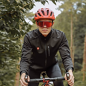 Przewalski Cycling Bike Jackets for Men Winter Thermal Running Jacket Windproof Breathable Reflective Softshell Windbreaker