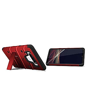 ZIZO Bolt Series for LG Stylo 6 Case with Screen Protector Kickstand Holster Lanyard - Red & Black