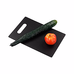 Neadas 6 Packs Plastic Cutting Board Mats for Kitchen, Chopping Board Set, Black