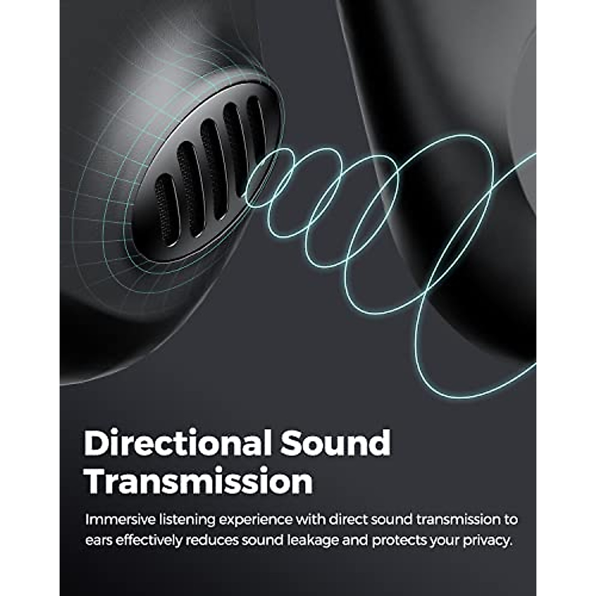 SoundPEATS Air Conduction Headphones, RunFree Lite Open-Ear Sports Bluetooth V5.3 Headphones with Bass Boost and 17 Hours, Sweatproof Ultralight Headset for Running, Workouts, USB-C