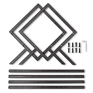 MODERN VINYL Record Holder - Matte Black Metal - 80-100 LP Storage - Simple, Quick Assembly - Vinyl Display, Storage - High-End Design - Protects Vinyl - Organize Albums - Book, Magazine, Files