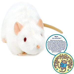 TigerHart Wylie The White Rat - 7 Inch Stuffed Animal Plush