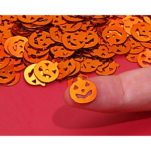 ONLYKXY 1000pcs Halloween Party Confetti Red copper Pumpkin Confetti for Halloween Party Table Confetti and DIY(Pumpkins，Red copper)