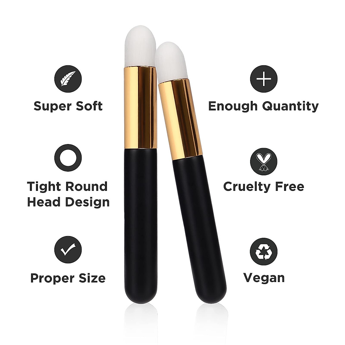 BEYELIAN 20 Pcs Lash Shampoo Brushes Set, Eyelash Extension Cleanser Brush, Blackhead Remover Brush, Nose Pore Deep Cleaning Brush, Soft and Comfortable Facial Makeup Remover Tools Black