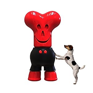 BZONZOON Dog Toys for Aggressive Chewers.Indestructible Durable Dog Chew Toys.Nylon and Rubber Dog Bone Toy for Medium Large Breed Christmas Dog Toys