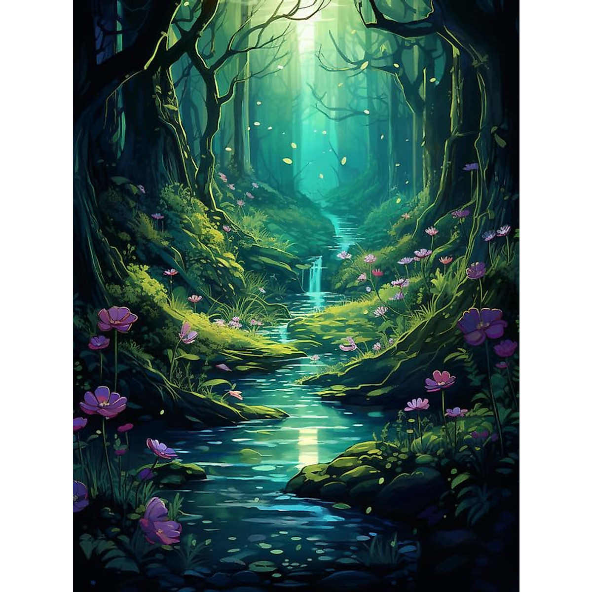 Bimkole 5D Diamond Painting Kits, Full Drill DIY Rhinestone Embroidery Set Paint with Diamonds Art by Number Kits Cross Stitch Home Wall Craft Decoration (12x16 inch)#b1588