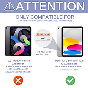 iPad 10th Generation Case 10.9 Inch Tablet, iPad Case 10th Generation, Protective Stand Cover with Pencil Holder/Hand Strap/Pocket for iPad 10th Gen Case, Auto Wake/Sleep, Pink CompositionBook