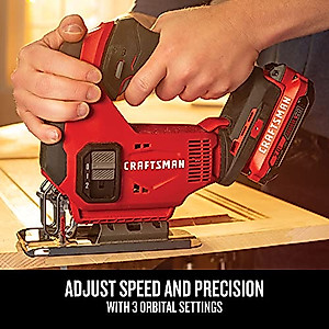 CRAFTSMAN V20* Cordless Jig Saw Kit (CMCS600D1)