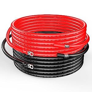 RICH SOLAR Tray Cable Connect Charge Controller and Battery (8AWG 10')