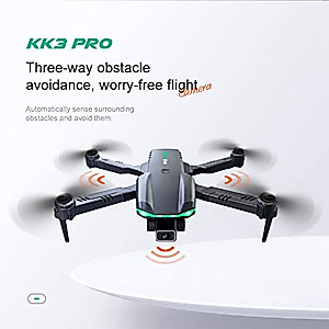 Mini Drone with Camera for Adults 4k Dual Hd Camera Fpv Drone with 3-way Obstacle Aviodance Altitude Hold One Key Return Rc Drone for Kids 8-12 Rc Plane Flying Toys Birthday Gifts for Boys Men