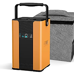 Portable Power Station 300W - Indoor & Outdoor Battery Powered Outlet with AC, Car, and USB C Recharging - Small Power Generator - 115v AC, 12v DC, and USB Outlets