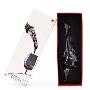 Wine Pourer Aerator Wine Aerator Pourer Spout Wine Decanter Wine Accessories and Gifts, Wine Aerator for Wine Bottle Wine Gifts for Women and Men Wine Air Aerator Pourer Clear