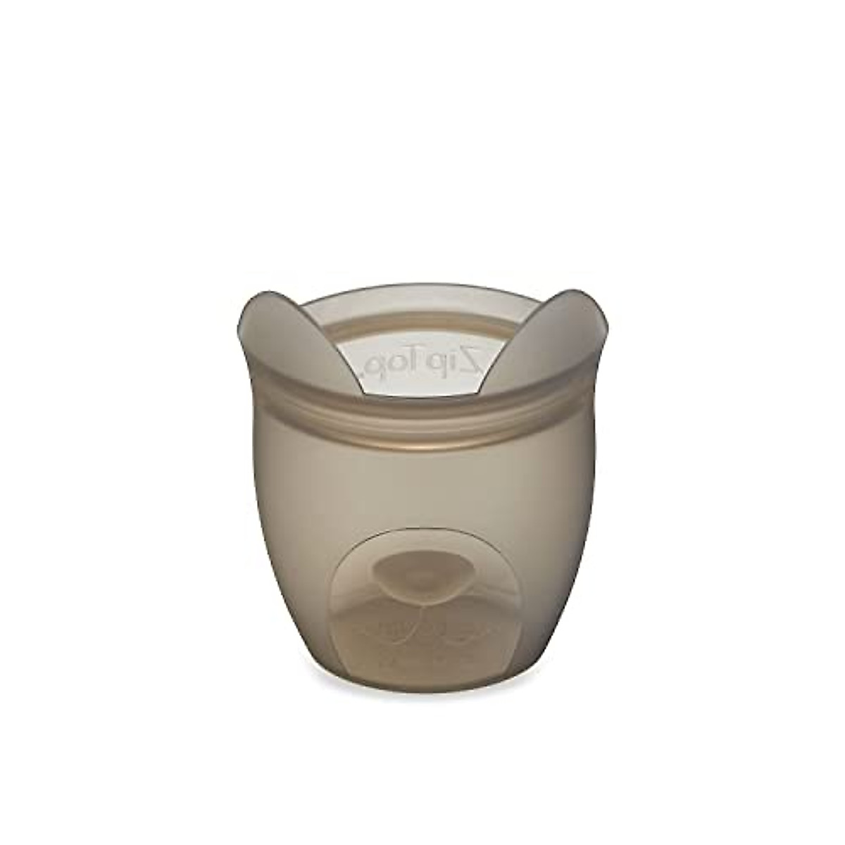 Zip Top Reusable 100% Silicone Baby + Kid Snack Containers- The only containers That Stand up, Stay Open and Zip Shut! No Lids! Made in The USA - Full Set of 4