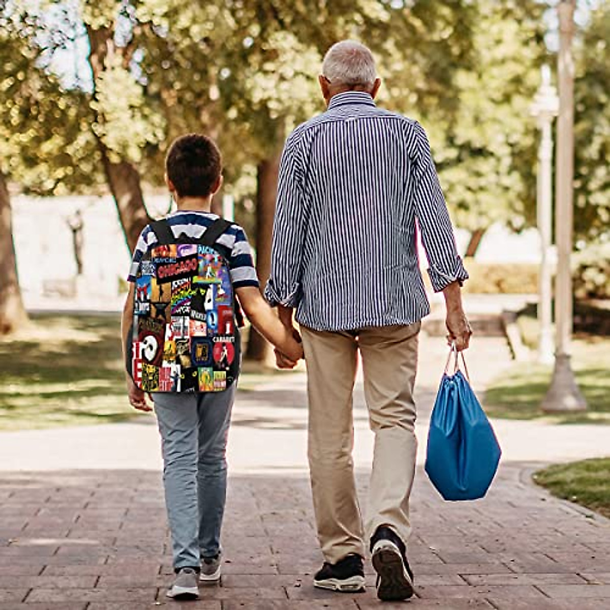 New York Musical Backpack Student Backpack Cartoon Backpack Student Schoolbag Notebook Backpack