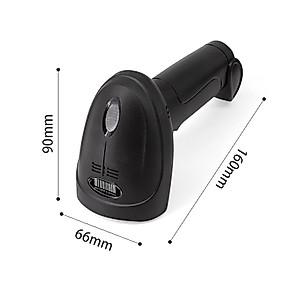 Barcode Scanner, Bluetooth Barcode Scanner Qr Code Scanner with USB Interface Design for Supermarket Cash Register Mobile Payment Warehouse Inventory (USB&2.4G Connect)