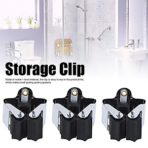 Storage Clip, Mop Broom Holder Wall Mounted, Clips Hangers Broom Storage Rack Hooks, Tool Organizer&Hanger for Hardware Tool Industrial Supplies Kitchen Garage Bathroom Garden etc